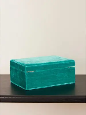 Sophie Bille Brahe Velvet Jewelry Box - Green