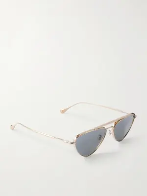Oliver Spencer Jil Sander Aviator-style Sunglasses - Gold