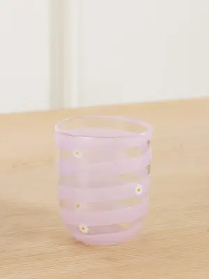 LAGUNA~B Margherite Medium Murano Glass Tumbler
