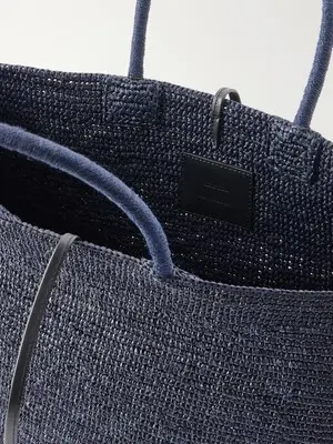 Lié Studio The Charlotte Raffia Tote - Blue