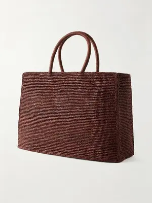 LIÉ STUDIO The Charlotte Raffia Tote Bag - Brown