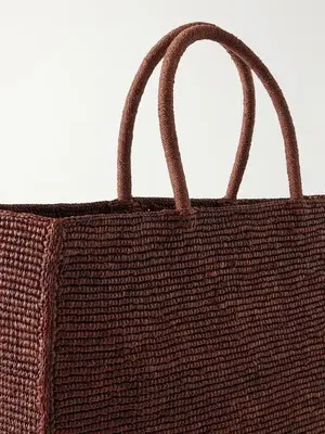 LIÉ STUDIO The Charlotte Raffia Tote Bag - Brown