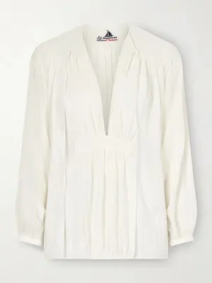 LES VACANCES D’IRINA Hazy Nipple Cotton Shirt