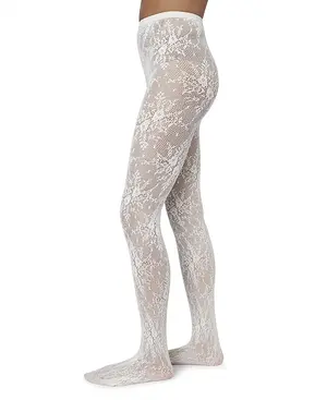 Swedish Stockings Lace Tights - Ivory