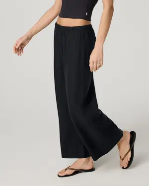 Women's Draped Wide Leg Pants