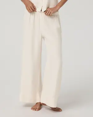 Women's Twill Wide Leg Pants