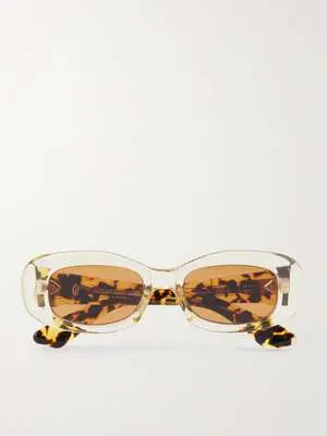 JACQUES MARIE MAGE Jacques Marie Mage Ann Oval-Frame Sunglasses Cream