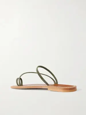 K.JACQUES Actium Snake-effect Leather Sandals