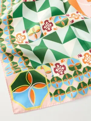 CRISTIANO MARCHELI Alessandra Printed Silk-twill Scarf