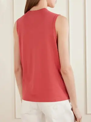 Another Tomorrow Organic Cotton-jersey Tank