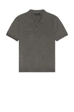 Theory Light Bilen Soris Polo In Charcoal