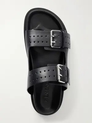 A.emery Leon Leather Sandals - Black