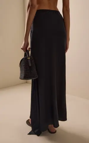 ALL THREE Alex Silk Maxi Skirt