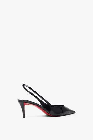 CHRISTIAN LOUBOUTIN Patent Slingback Pumps - Black