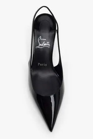 CHRISTIAN LOUBOUTIN Patent Slingback Pumps - Black
