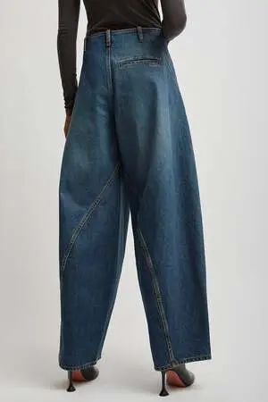 Alaïa Denim Cargo Pants