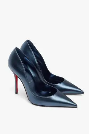 CHRISTIAN LOUBOUTIN Miss Z 100 Leather Pumps - Blue