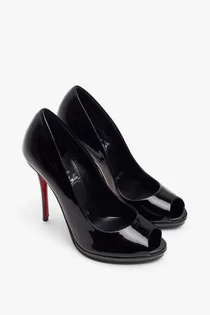 CHRISTIAN LOUBOUTIN Lady Z 120 Patent Pumps - Black