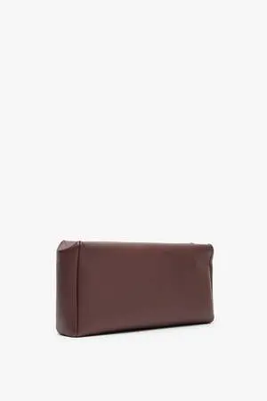 THE ROW Squared Compact Clutch - Brown