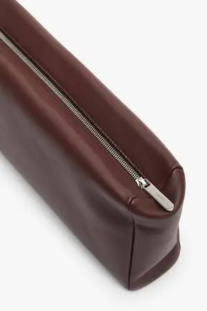 THE ROW Squared Compact Clutch - Brown