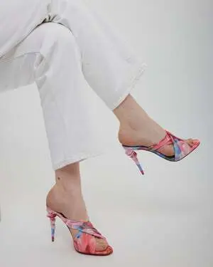 CHRISTIAN LOUBOUTIN Affabula 100 Flower Mules