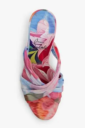 CHRISTIAN LOUBOUTIN Affabula 100 Flower Mules
