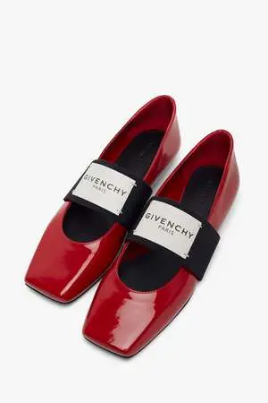 Givenchy Logo Ballerinas - Red