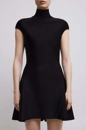 Givenchy Short Sleeve Flare Dress