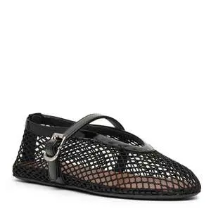 Alaïa Mesh Ballerina Flats - Black