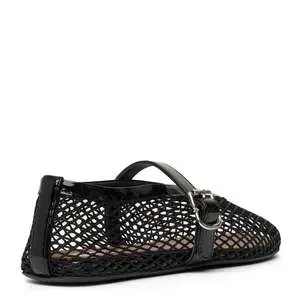 Alaïa Mesh Ballerina Flats - Black