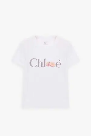 Chloé Logo Cotton T-shirt - White