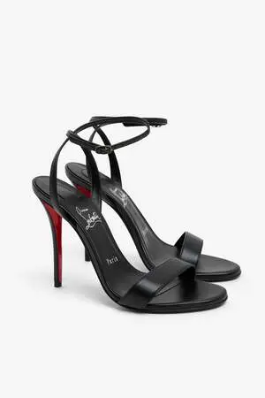 CHRISTIAN LOUBOUTIN Miss Z 100 Leather Sandals - Black