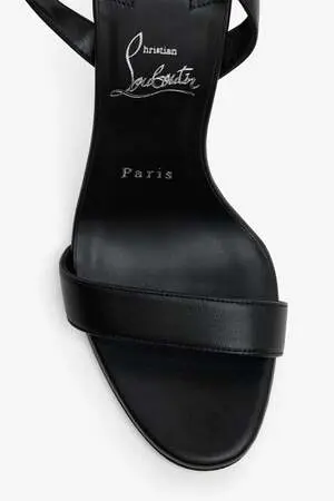 CHRISTIAN LOUBOUTIN Miss Z 100 Leather Sandals - Black