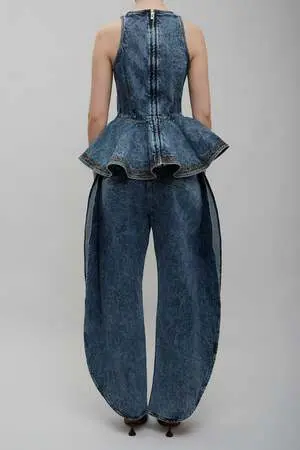 Alaïa Petal Denim Pants