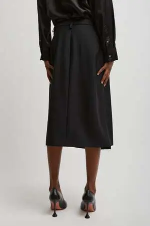 THE ROW Azarion Silk Twill Skirt