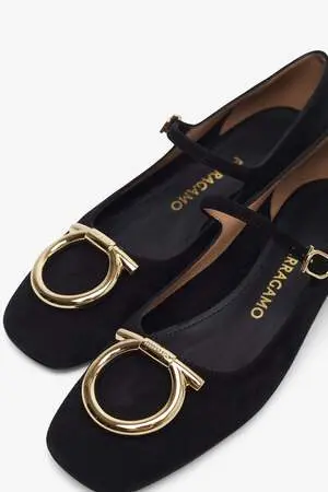FERRAGAMO Marry 2 Suede Pumps