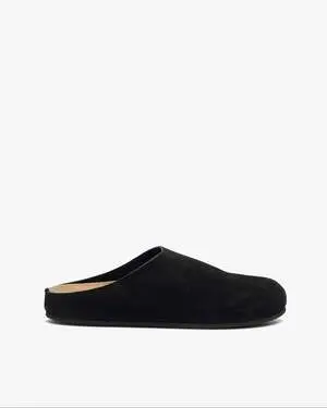 THE ROW Hugo Suede Slides