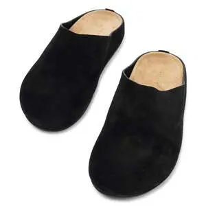 THE ROW Hugo Suede Slides
