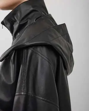 THE ROW Cassandre Leather Coat