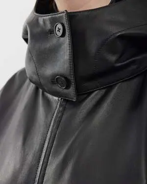 THE ROW Cassandre Leather Coat