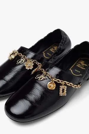 ROGER VIVIER Roundytoe Slipper With Charm Detail