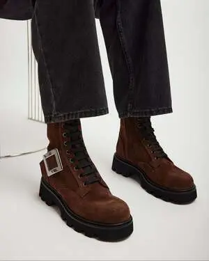 ROGER VIVIER Viv Rangers Lace-up Boots