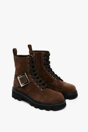 ROGER VIVIER Viv Rangers Lace-up Boots