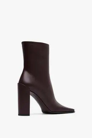 Alaïa Square 90 Ankle Boots - Brown
