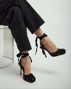 CHRISTIAN LOUBOUTIN Cassia Leopard Velvet Pumps
