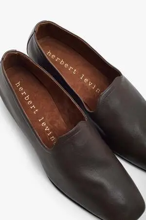 HERBERT LEVINE Soft Touch 30 Leather Loafers - Brown