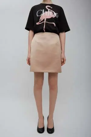 Chloé Satin Pencil Skirt