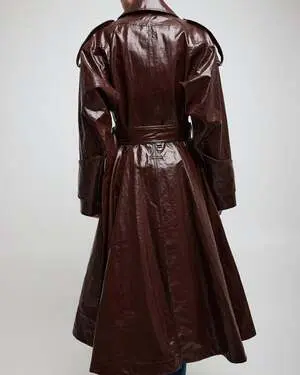 Chloé Double-breasted Long Riding Coat - Brown