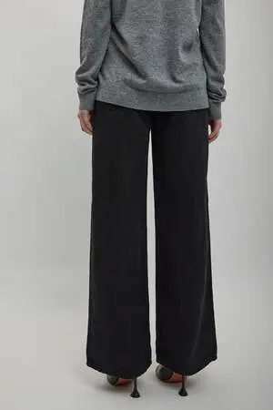 THE ROW Eglitta Straight Leg Denim Pants - Black