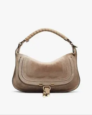 Chloé Marcie Small Shoulder Bag - Beige